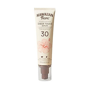 Hawaiian Tropic Sheer Touch Body Serum SPF 30, 3.3 oz | Hyaluronic Acid Serum, Sunscreen , Hydrating Serum, Travel Size, SPF 30, 3.3 oz