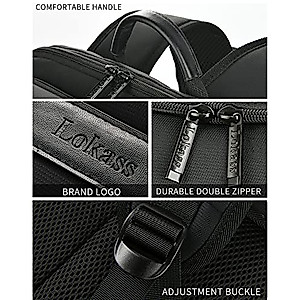 Travel Backpack for Men, TSA Approved Laptop Backpack Large Business Backpack for Men 17.3 Inch Water Resistant Computer Backpack with USB Charging Port, Work College School Bookbag for Men and Women