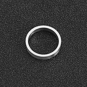 ECSiNG 10PCS Bicycle Chainring Bolt Spacers Washer Aluminum Alloy Double Ring to Single Gasket for Bike Headset Chainwheel Chainring 2mm Thickness 10mm Inner Diameter