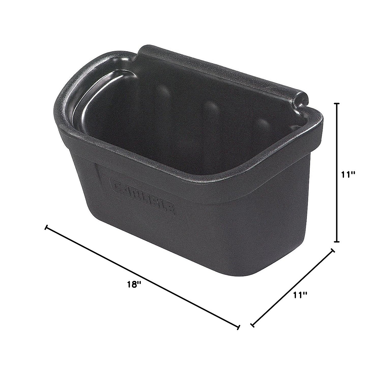 CFS CC11SH03 Polycarbonate Silverware Bin for Bussing Cart, 11" Length x 18" Width x 11" Height, Black