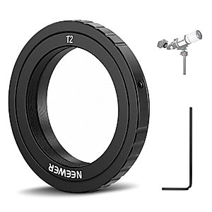 NEEWER T Ring with M42 Threads Compatible with Nikon F Mount Cameras & Telescopes, Lens Adapter Ring for D850 D750 D500 D780 D7500 D5600 D3500 D5 etc, LA-01