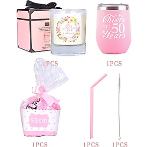 MEANT2TOBE 50th Birthday Gifts for Women,50th Birthday Decorations for Women.