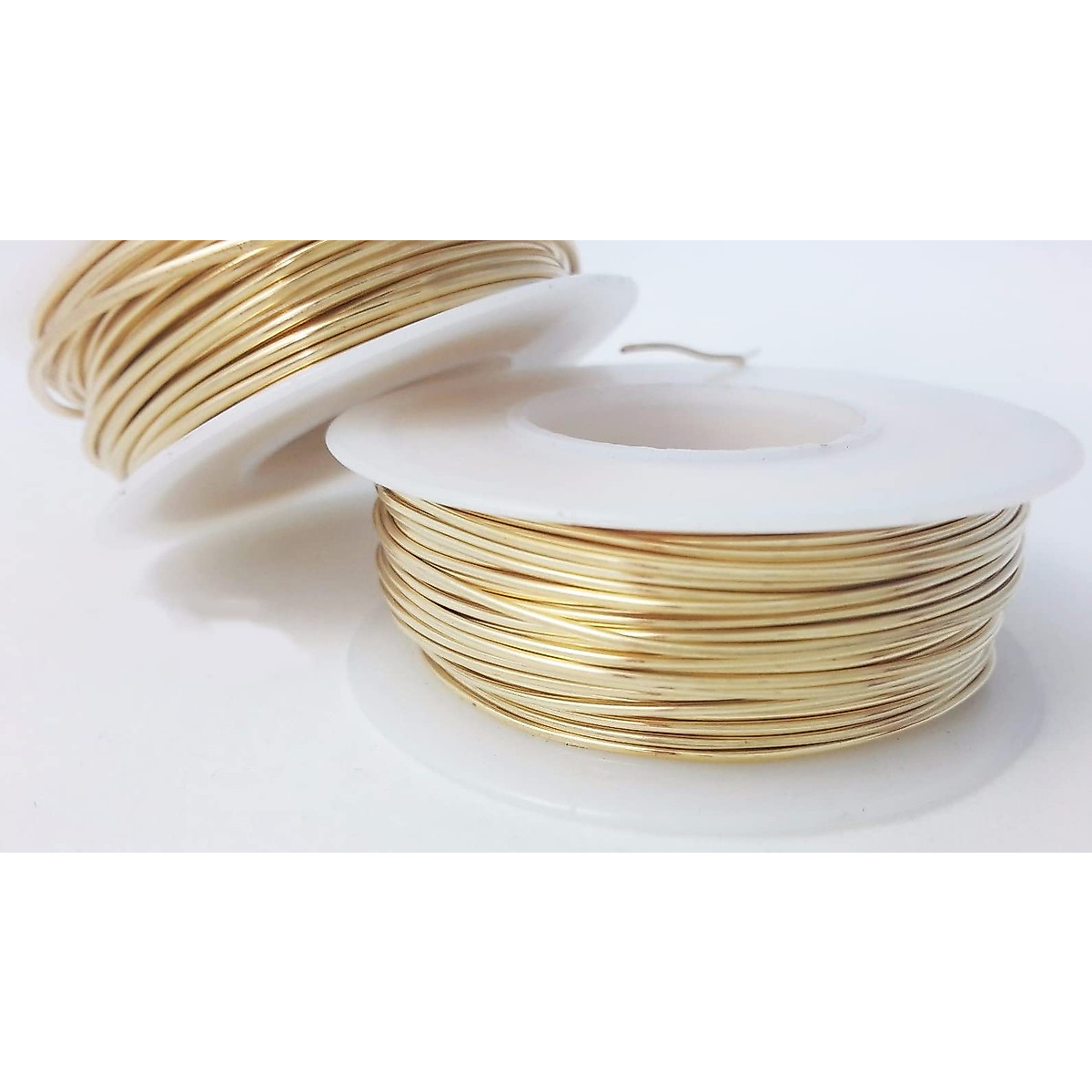 18 Gauge, Jeweler's Brass Wire, Red Brass, Round Dead Soft CDA #230 Alloy Jewelry Grade - 4oz (54FT) by CRAFT WIRE