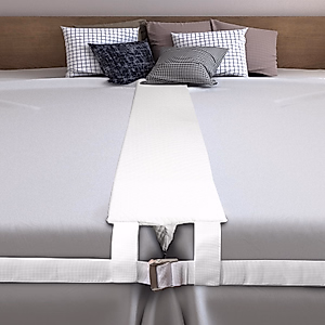 Bed Bridge Twin to King Converter Kit, Split King Gap Filler Mattress Bed Connector, One-Piece Foam with Detachable Cover for Stayover, Family, Vacation Rentals