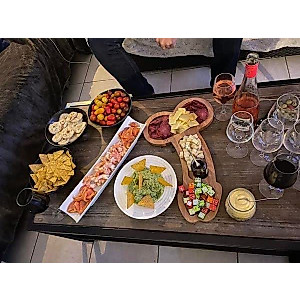 Aperitif Board, Solid Wood Charcuterie Board and Chess Boards, Funny Cutlery Kitchen Wine Meat Cheese Platter Unique Women Gifts for Housewarming Bachelor Party