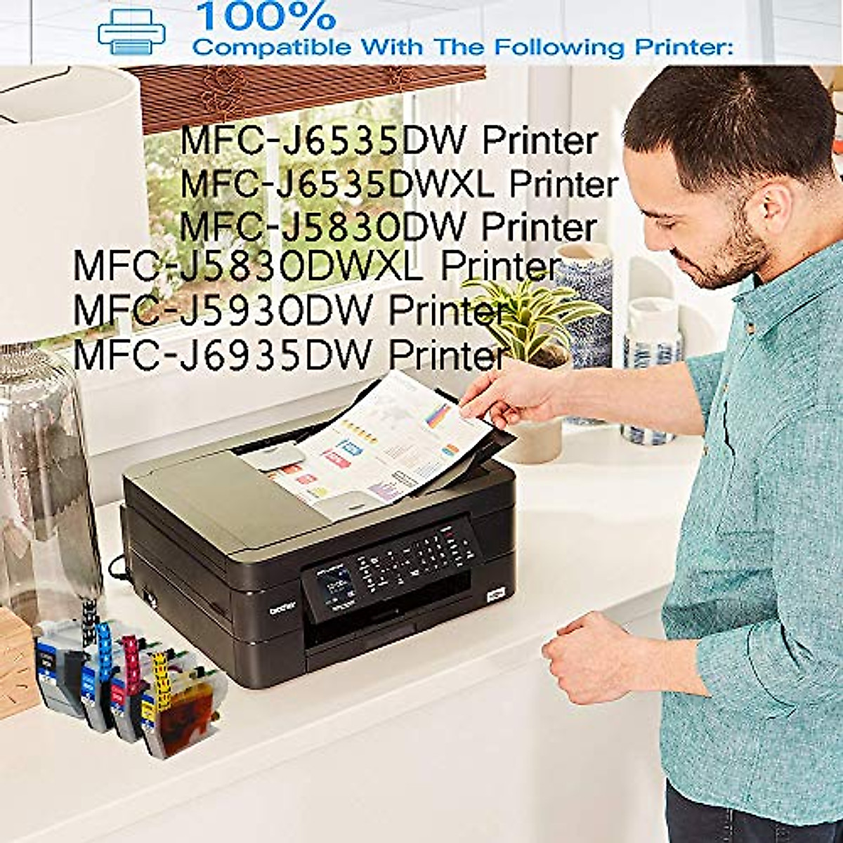 Tuobo Compatible Ink Cartridge Replacement for Brother LC3029 XXL LC 3029 to use with MFC-J5830DW MFC-J5830DWXL MFC-J5930DW MFC-J6535DW MFC-J6535DWXL MFC-J6935DW (6 Color)