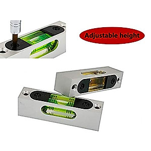 umei High Precision Aluminum level alloy with luminous horizontal bubble, horizontal position can be seen on 3 sides, 90x25x21mm（With magnet）