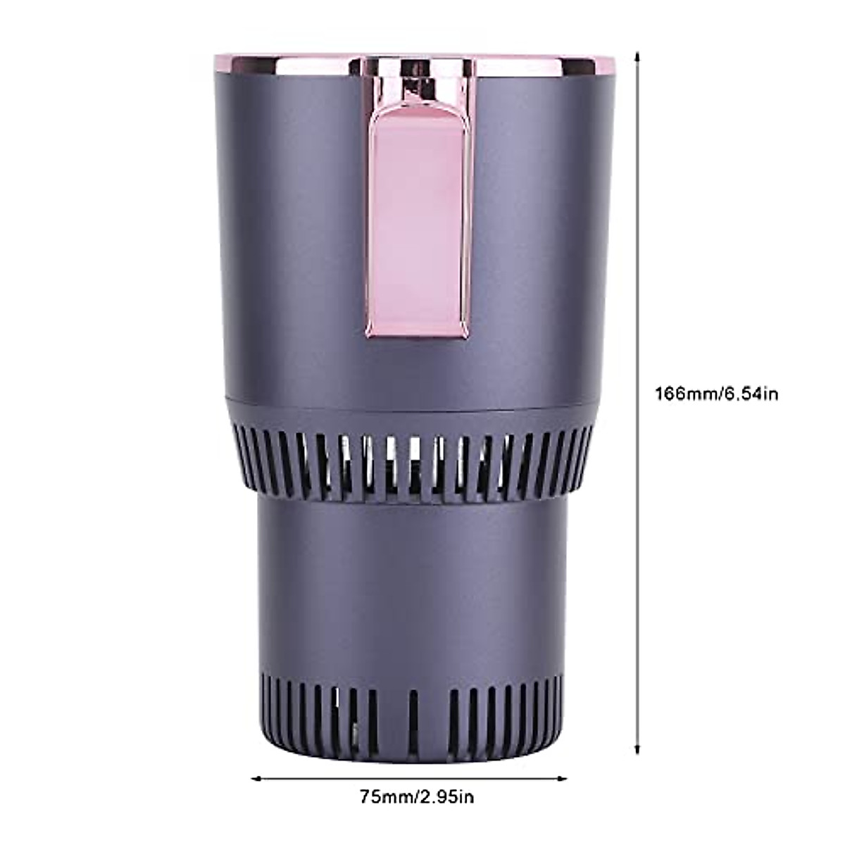 Cooler Warmer Cup Holder 2‑in‑1 Universal Intelligent Aluminum Accessory Travel Coffee Mug for Car Truck Electric Heated Travel Mug Heating Cup Keep Milk Warm for Home Trip Auto Universal