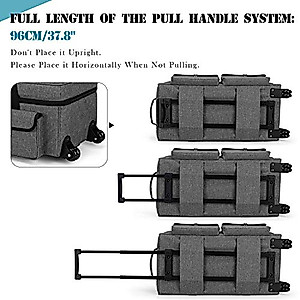 YARWO Rolling Tote Bag and Dust Cover Compatible with Cricut Maker, Explore Air 2