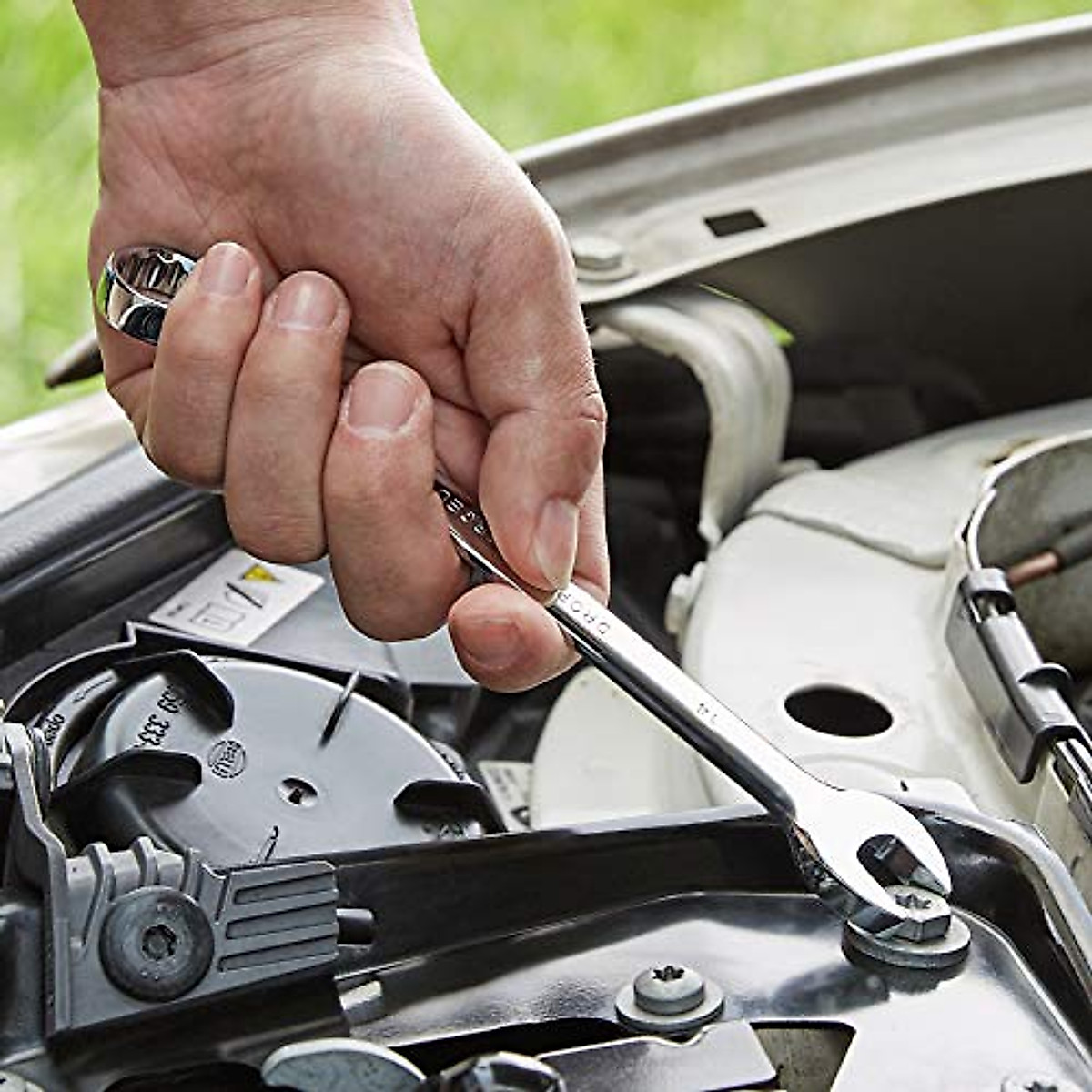 Amazon Basics Combination Metric and SAE Wrench Sets, Set of 24