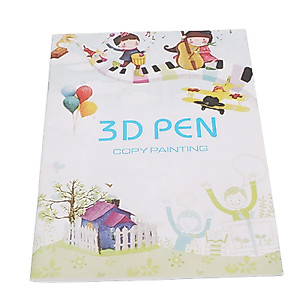 soobu 3D Pen Paper Stencils, 40 Patterns Portable Size 3D Printer Drawing Paper Easy to Use for Teamwork
