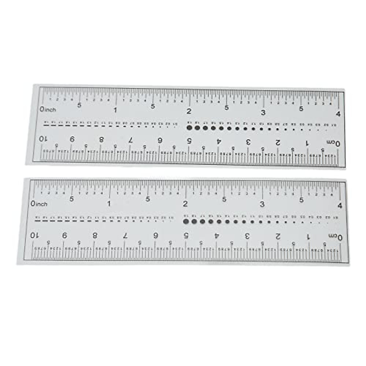 10PCS Fake Nails Measuring Ruler - Clear Text, Transparent, Can Be Bent At Will