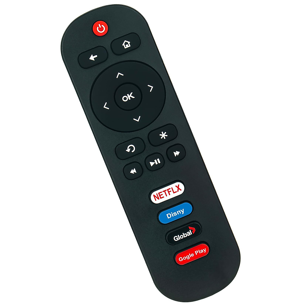 Replacement Remote fit for TCL Roku TV 55R615 75S535 32S325 75R615 75S423 49S425 65R615 32S327 75S533 65S533 65S423 65S421 55S535 65S535 43S425 55S421 55S423 40S321 40S325 65S531 75S531 55S425 43S421