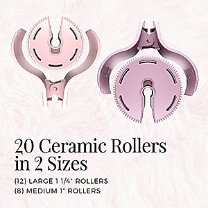 Remington H9100S Pro Hair Setter with Thermaluxe Advanced Thermal Technology Electric Hot Rollers 11 ¼", Purple, 1 Count