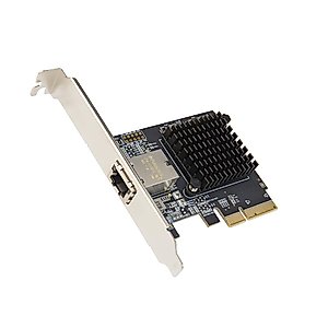 1 Port 10 Gigabit Ethernet Network Card - PCIe x4 10Gb 10GBASE-T NIC AQTION AQC107-10Gbps Ethernet PCI-Express x4 Adapter SD-PEX24055
