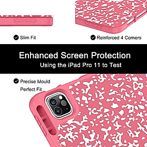 Soke New iPad Pro 11 Case (M2) 2022/2021/2020 with Pencil Holder - [Full Body Protection + Apple Pencil Charging + Auto Wake/Sleep], Soft TPU Back Cover for 2022 iPad Pro 11 inch(Book Watermelon)