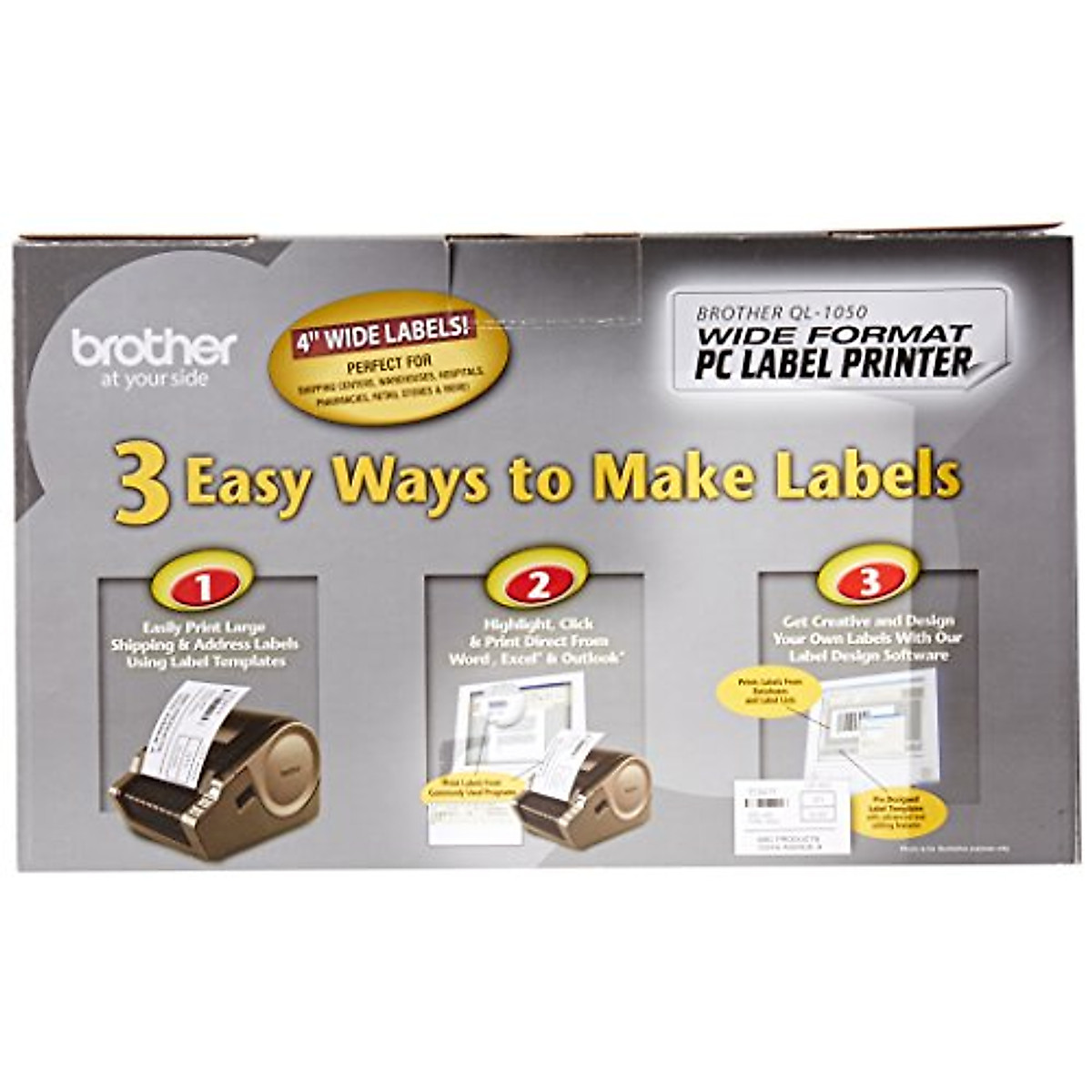 Brother QL-1050 Wide Format PC Label Printer