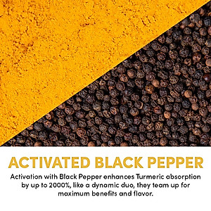 VAHDAM, Turmeric Ginger Latte Mix (40 Cups, 3.53oz) Caffeine-Free, Non-GMO, Gluten Free | Golden Milk Powder With Curcumin, Black Pepper & Ginger | Brew Hot/Iced Tea Or Turmeric Latte