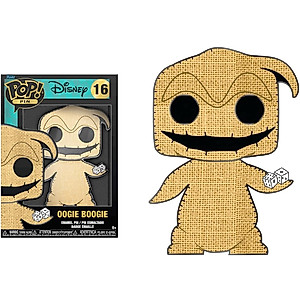 Skull Jack Nightmare Before Christmas Figure Bundled with Scary King Skellington Soda Wild Can + 3D Icon Oogie Boogie Pop! Pin! + Halloweentown Fright Bitty Character! 4 Items