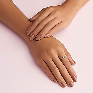 Pandora Celestial Stars Ring - Sterling Silver Ring for Women - Layering or Stackable Ring - Sterling Silver with Clear Cubic Zirconia - Size 9, No Gift Box