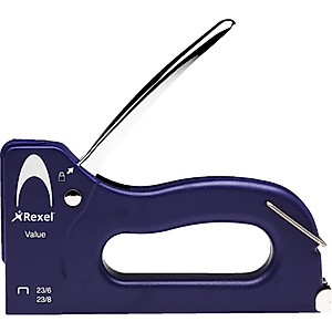 Rexel Value Tacker with Ruler (Blue)