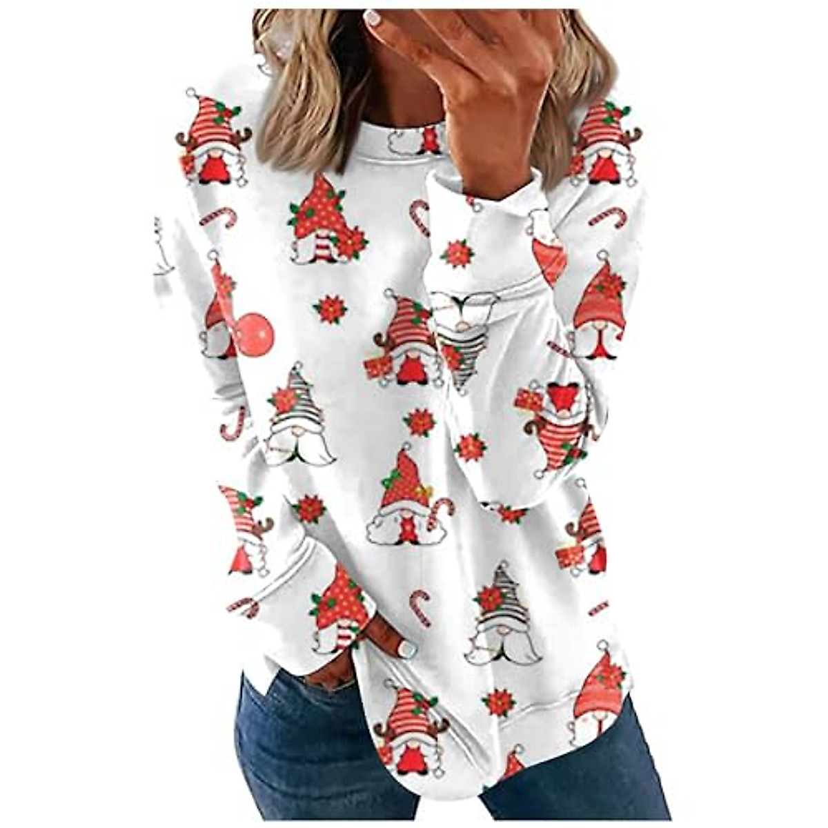 JJHAEVDY Christmas Fall Fashion Sweatshirts for Women Classic Sweatshirt Winter Letter Outfits Color Blocking Clothes Quarter Zip Sweatshirt Women Tunic(4-White,XX-Large)