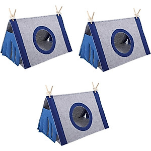 BESTOYARD 3pcs Hamster nest Guinea Pig House Bunny Hideout Hamster hut Bedding for Guinea Pigs Hamster Hideout Chinchilla Corner Hideout Hamster Tent Hideout Hanging Felt Cloth pet Small
