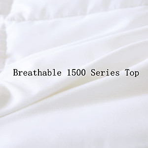 JURLYNE Full Mattress Topper - Extra Thick Cooling Mattress Pad Cover - Pillow Top with Breathable 4D Spiral Fiber Filling Mattress Cover