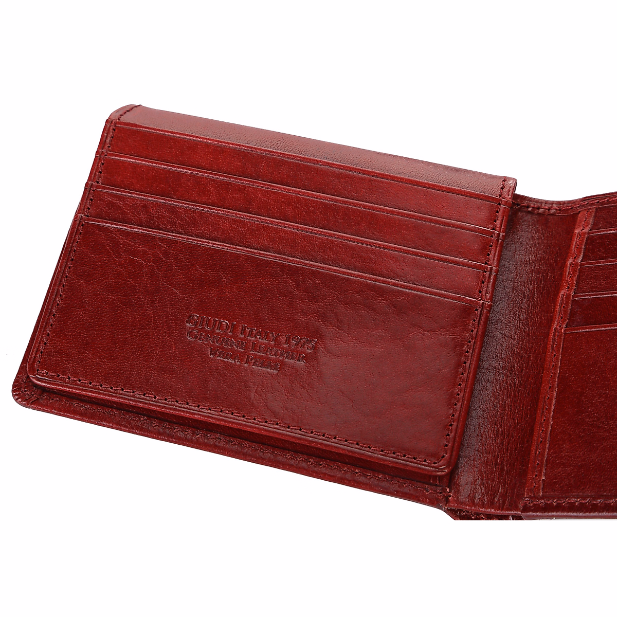 Giudi Deluxe Comfortable Bifold Men’s Wallet Made in Italy – 12 Business Credit Card Holder – ID Window - Soft Touch Genuine Cow Leather - Excellent Gift in Attractive Packaging