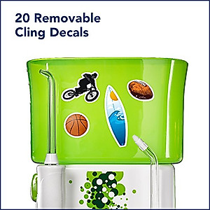Waterpik Water Flosser for Kids, Countertop Water Flosser for Children and Braces, WP-260, Green