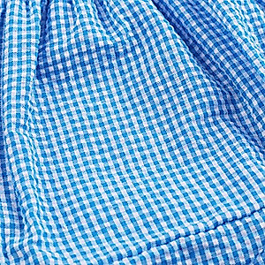 Baby Girls' Boys Unisex Soft Cotton Ruffle Basic Diaper Cover Bloomers for Toddler Girl Shorts Briefs Panty Underwear Panties Plaid blue One Size