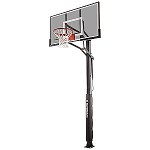 Silverback Ghost Basketball Goal with 60-Inch Tinted Tempered Glass Backboard