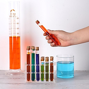 15x150mm Glass Test Tubes with Cork Stoppers 20 ml, 20 Pack Plant Propagation Tubes, Small Clear Test Tubes for Shots, Ants, Lab, Scientific Experiments