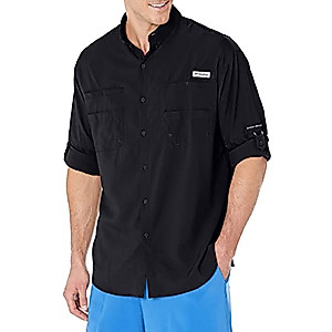 Columbia Sportswear Long Sleeve Tamiami II Shirt BLACK Lg
