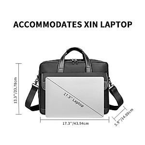 Men's Messenger Bag,Laptop Briefcase Crossbody Bags for Women Men Work Bag Business Bag Office Bag Computer Bag Satchel Fits 17.3 Inches Laptop