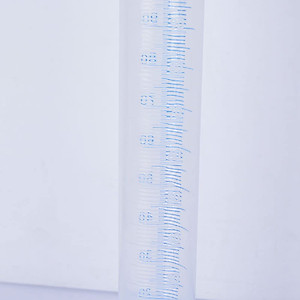 2pcs 100ml Plastic Graduated Cylinder Transparent Measuring Cylinder Set Measuring Test Tube Clear Graduated Cylinder with Double Sided Markings