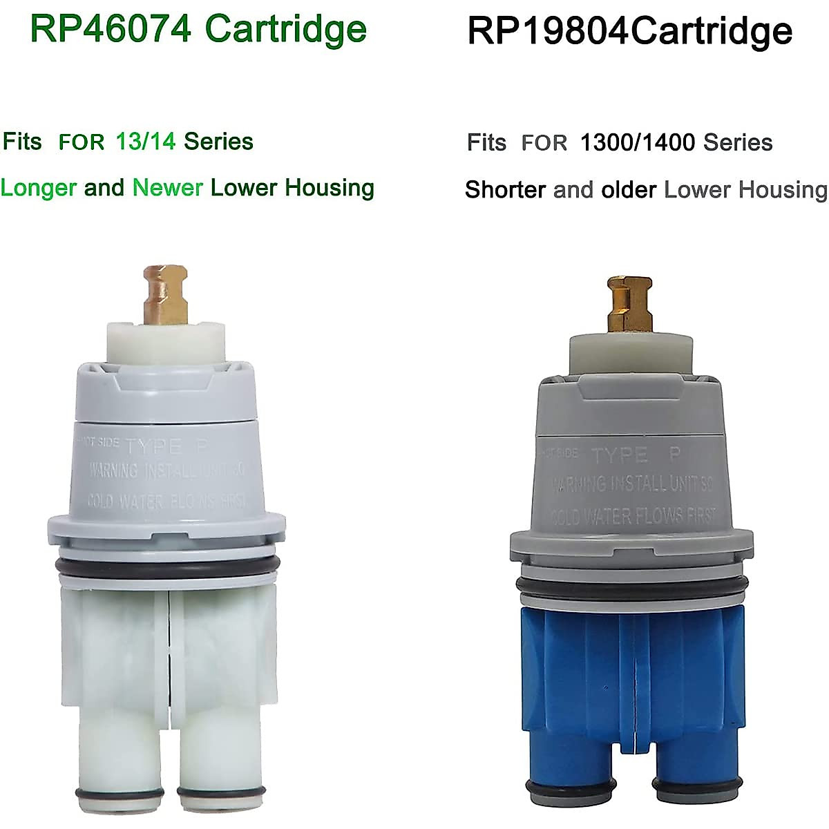 RP46074 Shower Valve Cartridge Repair Assembly for Delta 13/14 Series Faucet - Compatible With Monitor Single-Handle Universal Valve Replacement Kit for Tub