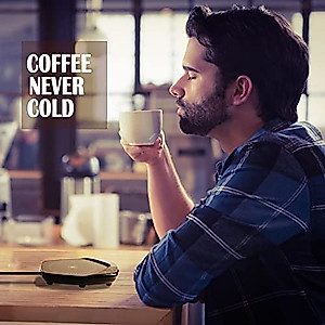 Mug Warmer for Desk Auto Shut Off 25W Coffee Warmer Three Adjustable Temperature Cup Warmer for Coffee, Beverage, Milk, Tea and Hot Chocolate (No Cup)