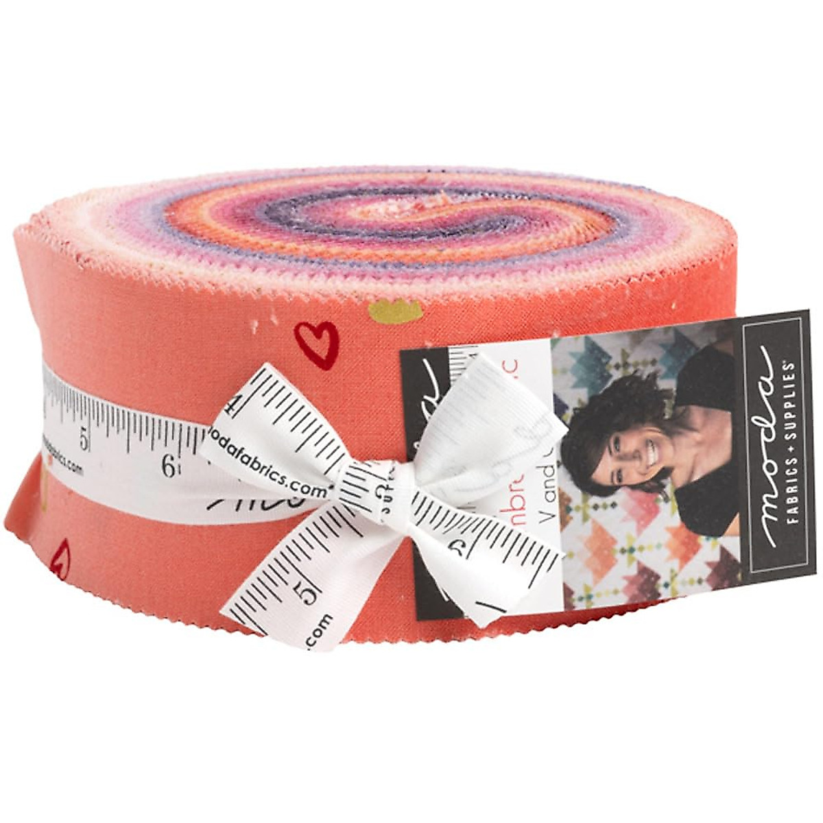 Moda Fabrics I Heart Ombre Metallic Jelly Roll by V and Co. Vanessa Christenson 10875JRM