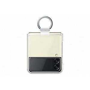 SAMSUNG Galaxy Z Flip3 Clear Cover with Ring - Official Case - Plastic,Foldable, Transparent