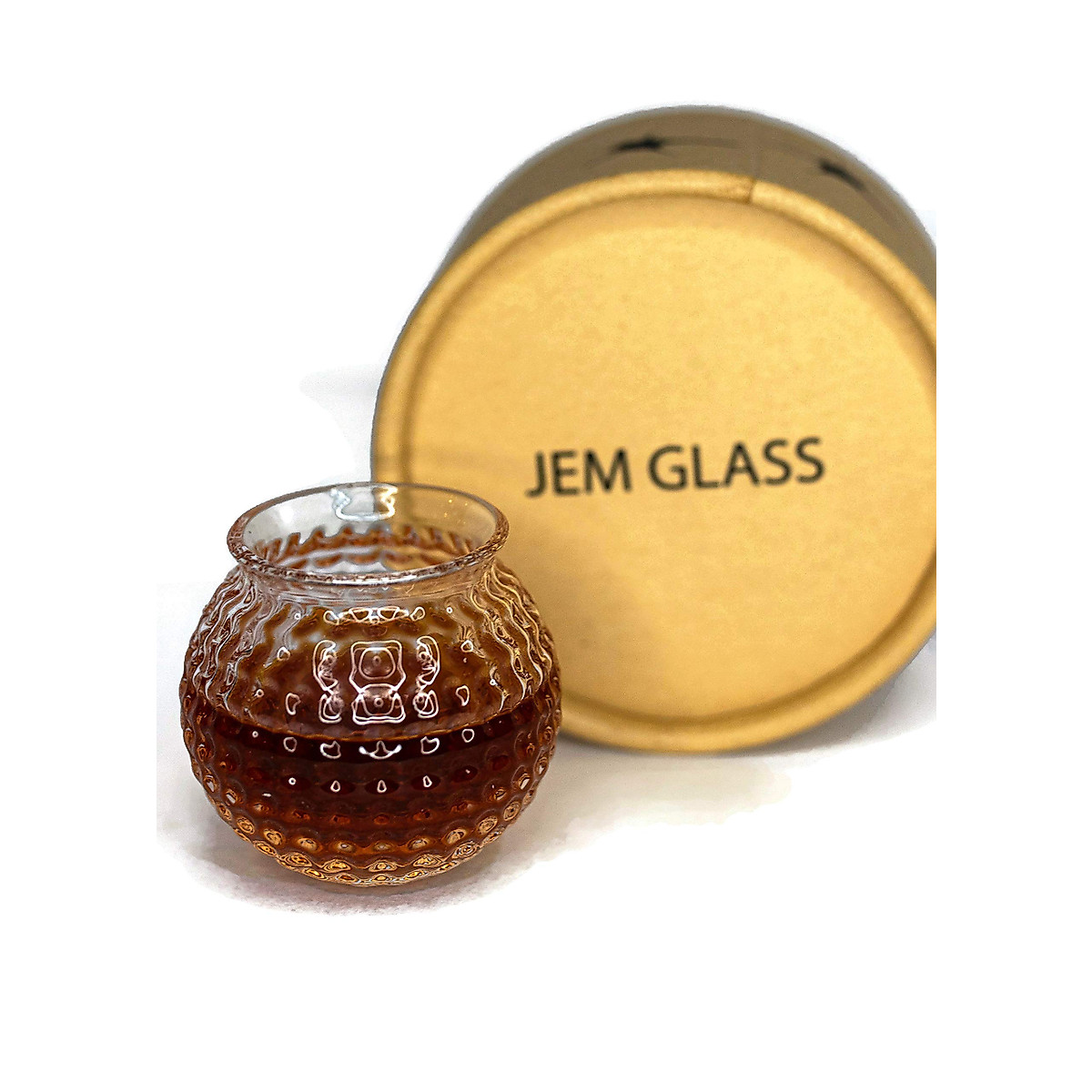 Golf Ball Shaped Shot Glasses - Set Of 3 - Perfect Present For Golf Enthusiasts - Novelty Shot Glasses For Men - Novelty Shot Glass For Dad - Golfer Barware For Men And Women