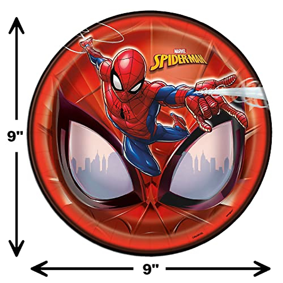 Unique Spiderman Birthday Party Bundle 8 Dinner & 8 Dessert Plates, 16 Luncheon Napkins , For 8 People and 1 Saguaro Acres Party Supply Checklist