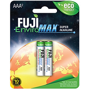 Fuji Batteries 4400BP2 EnviroMax AAA Super Alkaline Batteries (2 Pack), 1 ea