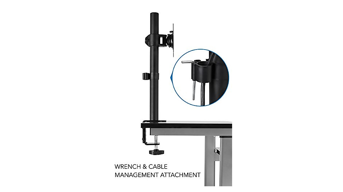 Mount-It! Mobile Sit-Stand Desk with Monitor Arm | Adjustable & Portable