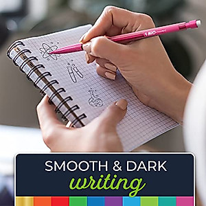 BIC Color Cues Mechanical Pencil Set (MPUA60-AST), 60-Count Pack, Black, Fun Color Pencils for School, Perfect for School Supplies