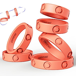 6 PCS Penis Ring Set, 6 Different Sizes Silicone Adult Cock Ring Sex Toy for Men - Cock Ring for Couple Game Pleasure with Soft Material for Enhancing Long Erection & Training