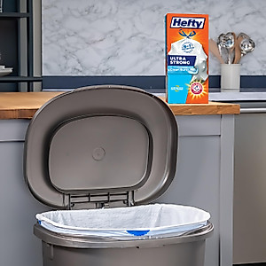 Hefty Ultra Strong Tall Kitchen Trash Bags, Clean Burst Scent, 13 Gallon, 40 Count