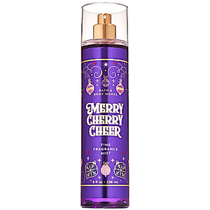 Bath and Body Works MERRY CHERRY CHEER Fine Fragrance Mist 8 Fluid Ounce (2019 Edition)