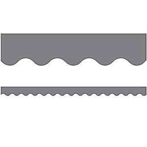 Teacher Created Resources (3574) Gray Scalloped Border Trim