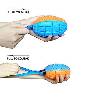 POPETPOP 2 Pack Dog Pet Chewing Toys Squeaky Sound Pet Supplies Oval and Design for Play and Boredom Relief